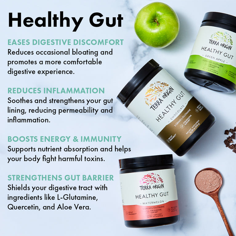 Terra Origin's Gut Health Powder Supplement | L-Glutamine Digestive ...