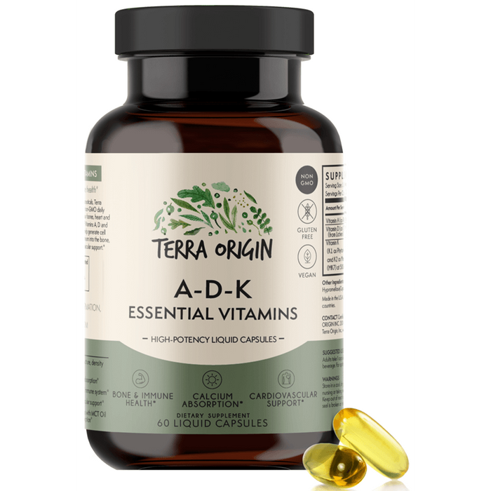 Vitamin ADK High Potency Liquid Capsules | Terra Origin